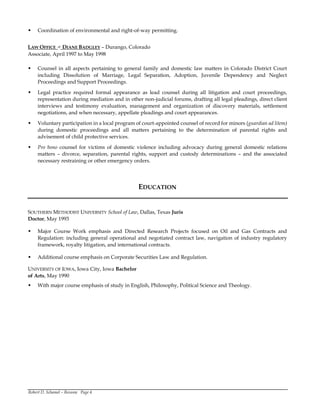 Schamel Resume 2016.3 | PDF | Legal Services Industry | Industries