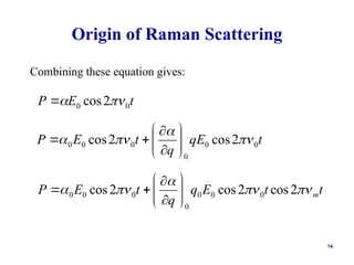 spectroscopy , raman and organic chemistry | PPT