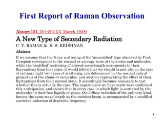 spectroscopy , raman and organic chemistry | PPT