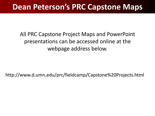 Dean Peterson PRC Capstone Projects | PDF