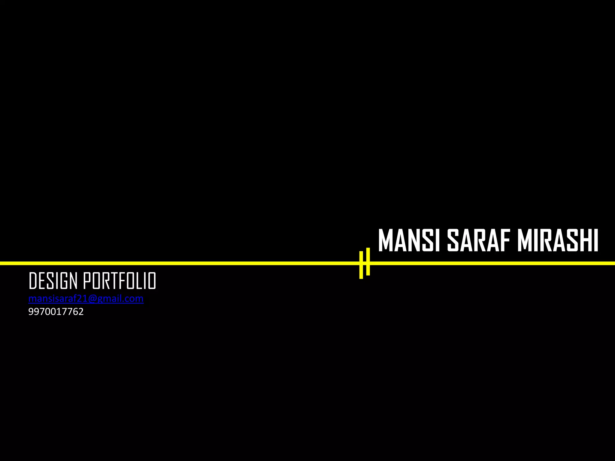 Mansi Mirashi fashion des portfolio | PDF