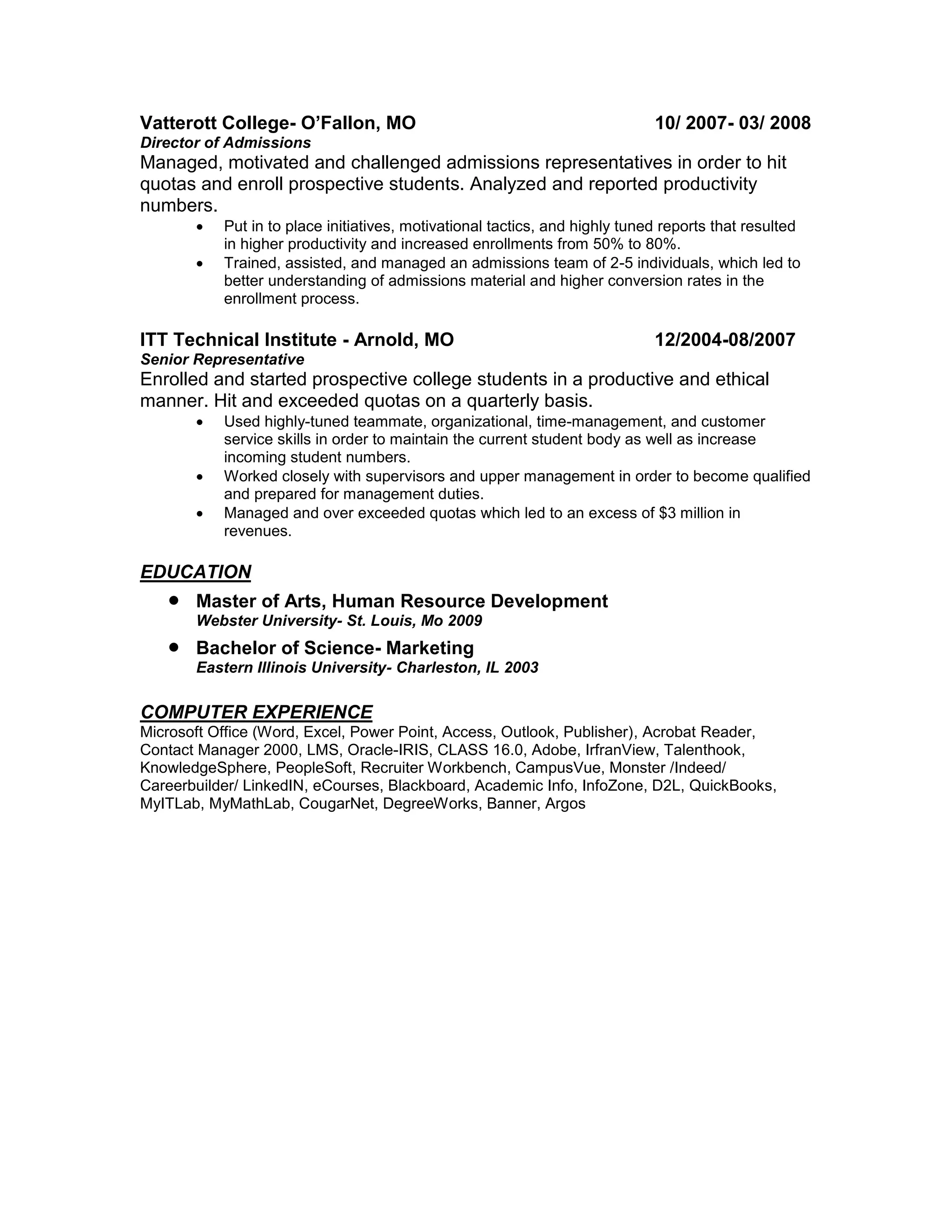 MarciReiterResume | PDF