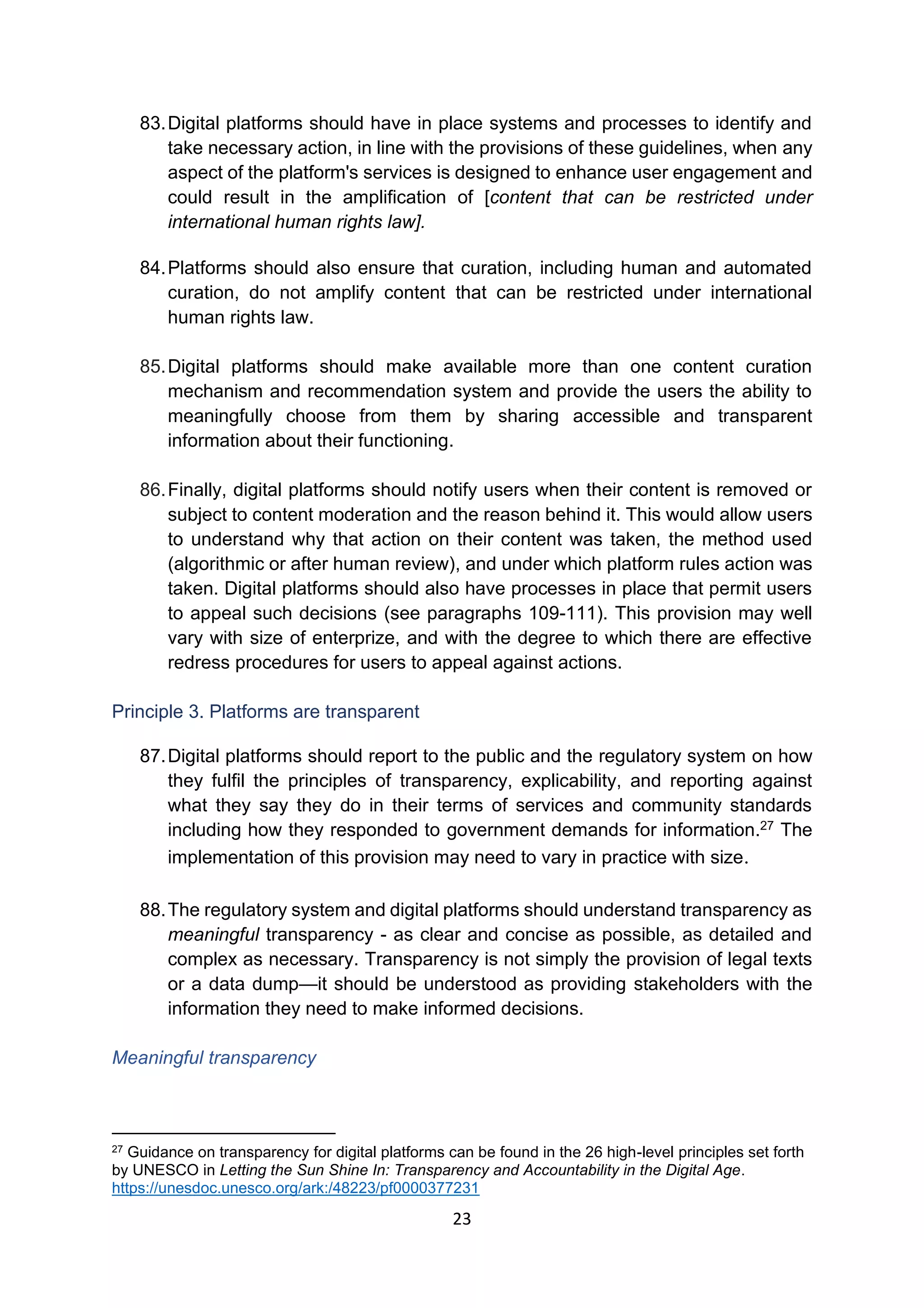 Unesco Digital Platforms Regulation Guide | PDF