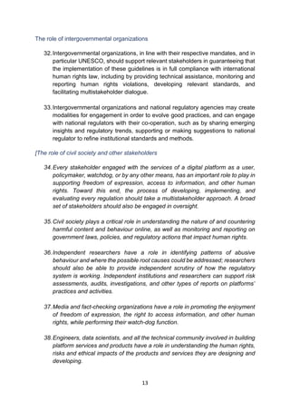 Unesco Digital Platforms Regulation Guide | PDF