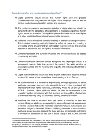 Unesco Digital Platforms Regulation Guide | PDF