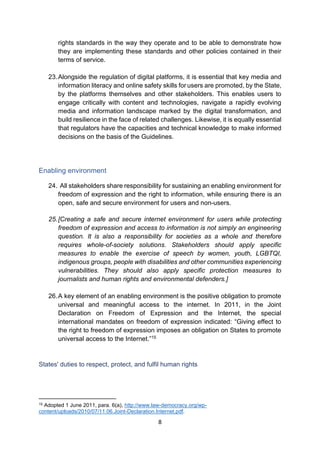 Unesco Digital Platforms Regulation Guide | PDF