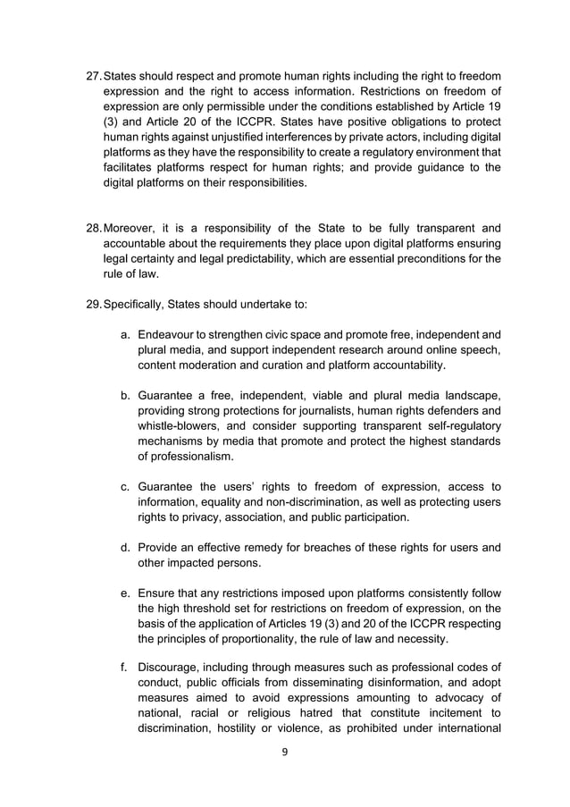 Unesco Digital Platforms Regulation Guide | PDF