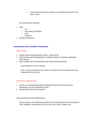 38403700 modul-pedoman-penanggulangan-bahaya-kebakaran | PDF