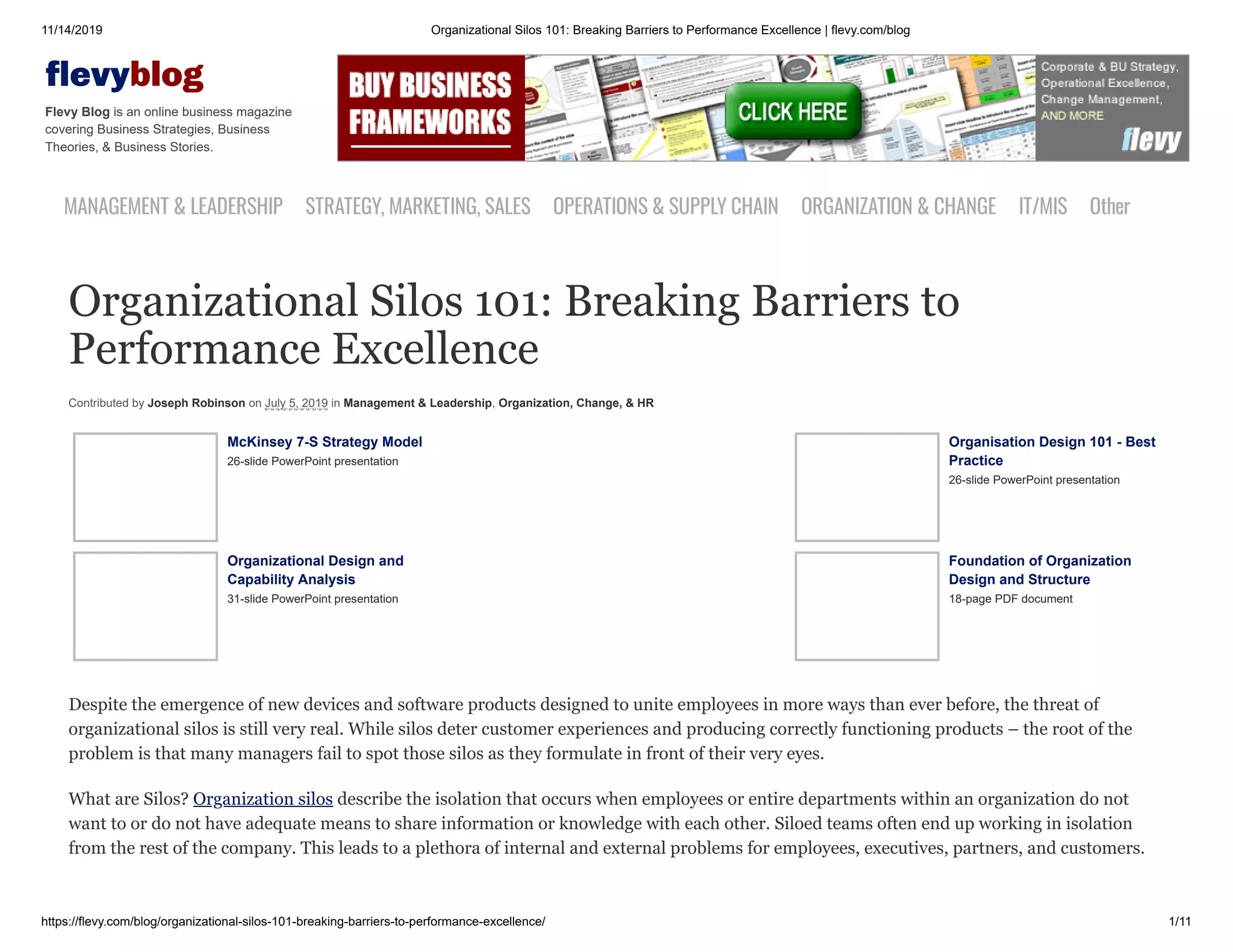 [Whitepaper] Organizational Silos 101: Breaking Barriers to Performance ...