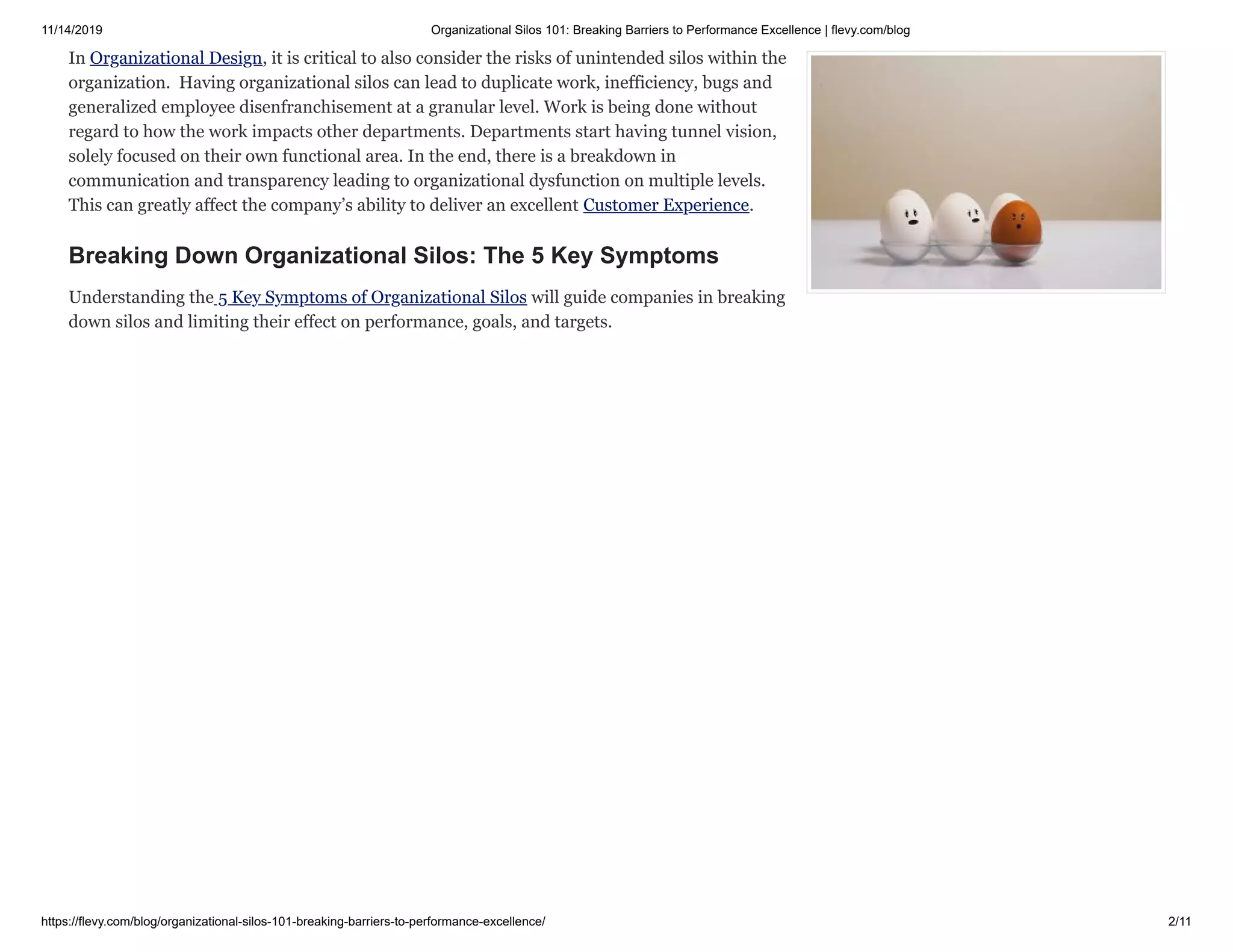 [Whitepaper] Organizational Silos 101: Breaking Barriers to Performance Excellence | PDF