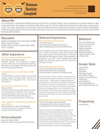 Charismatic SCAD Grad with BFA in Graphic Design | PDF