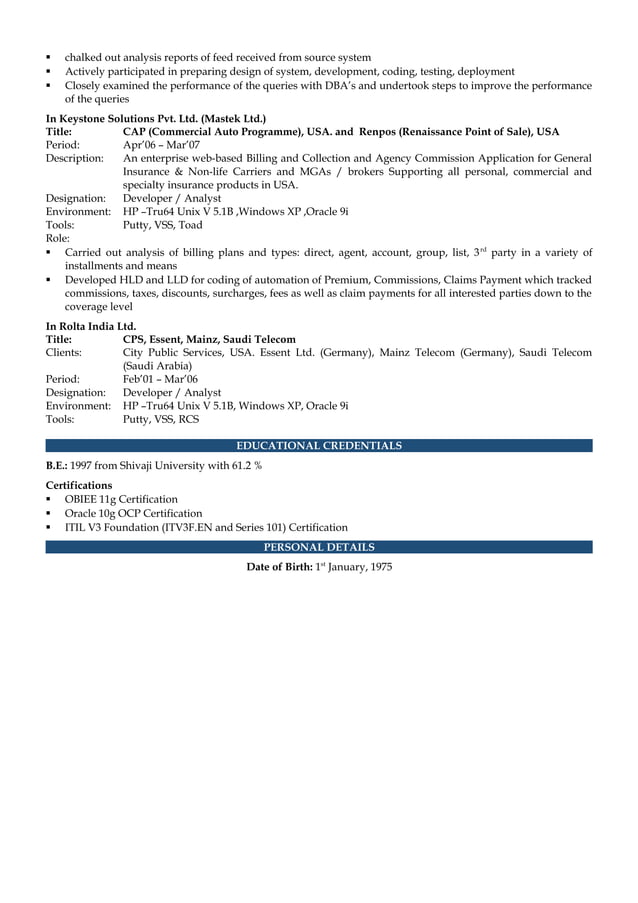 Hemant Shedge_CV | PDF