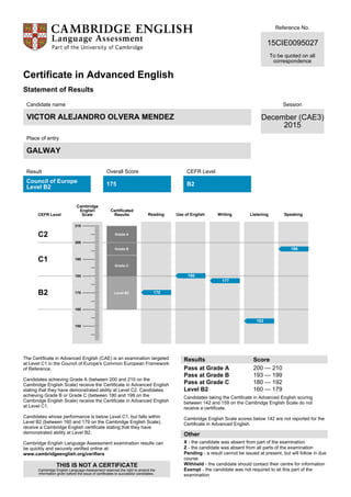 CAE Victor cert | PDF
