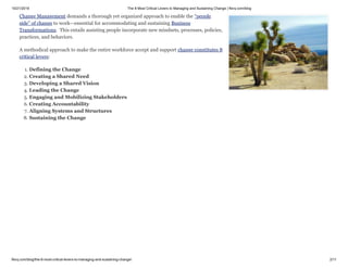 [Whitepaper] The 8 Most Critical Levers to Managing and Sustaining ...