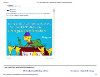 [Whitepaper] The 8 Most Critical Levers to Managing and Sustaining ...