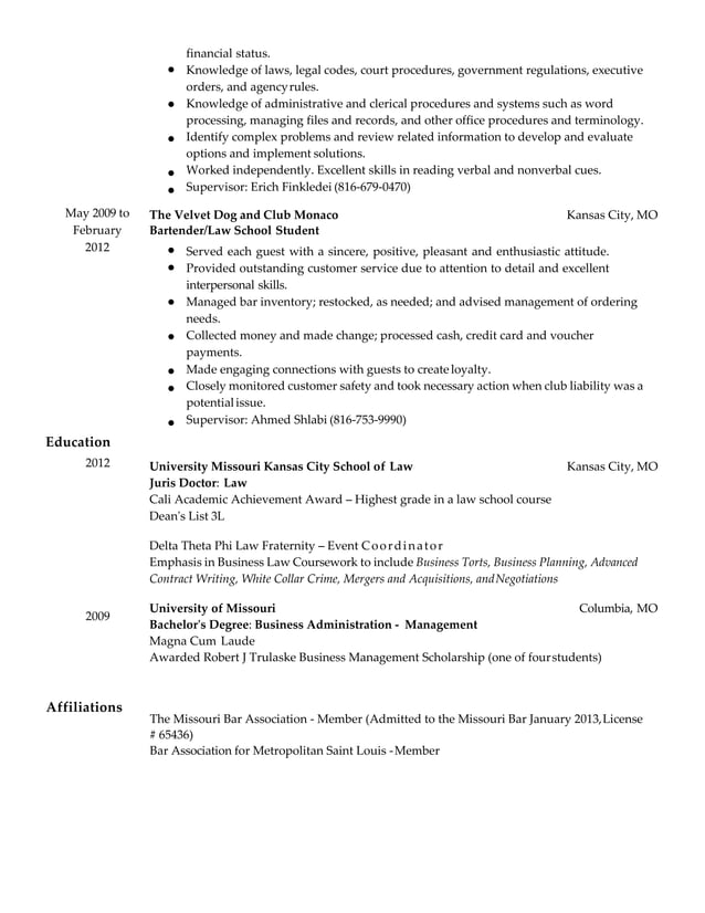 KyleGally resume 2016 final | PDF | Legal Services Industry | Industries