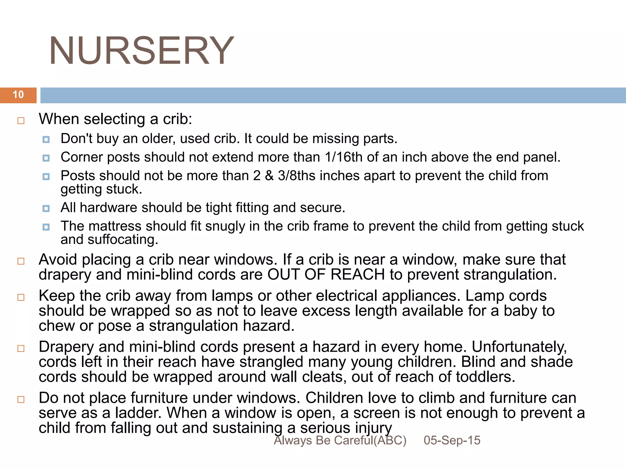CHILD SAFETY AT HOME | PPTX