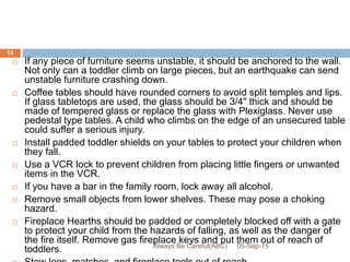 CHILD SAFETY AT HOME | PPTX