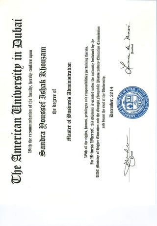 MBA Certificate0001 | PDF