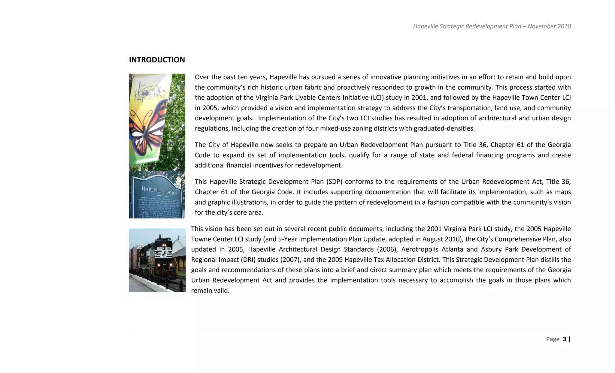 Hapeville Urban Redevelopment Plan - Final Draft | PDF