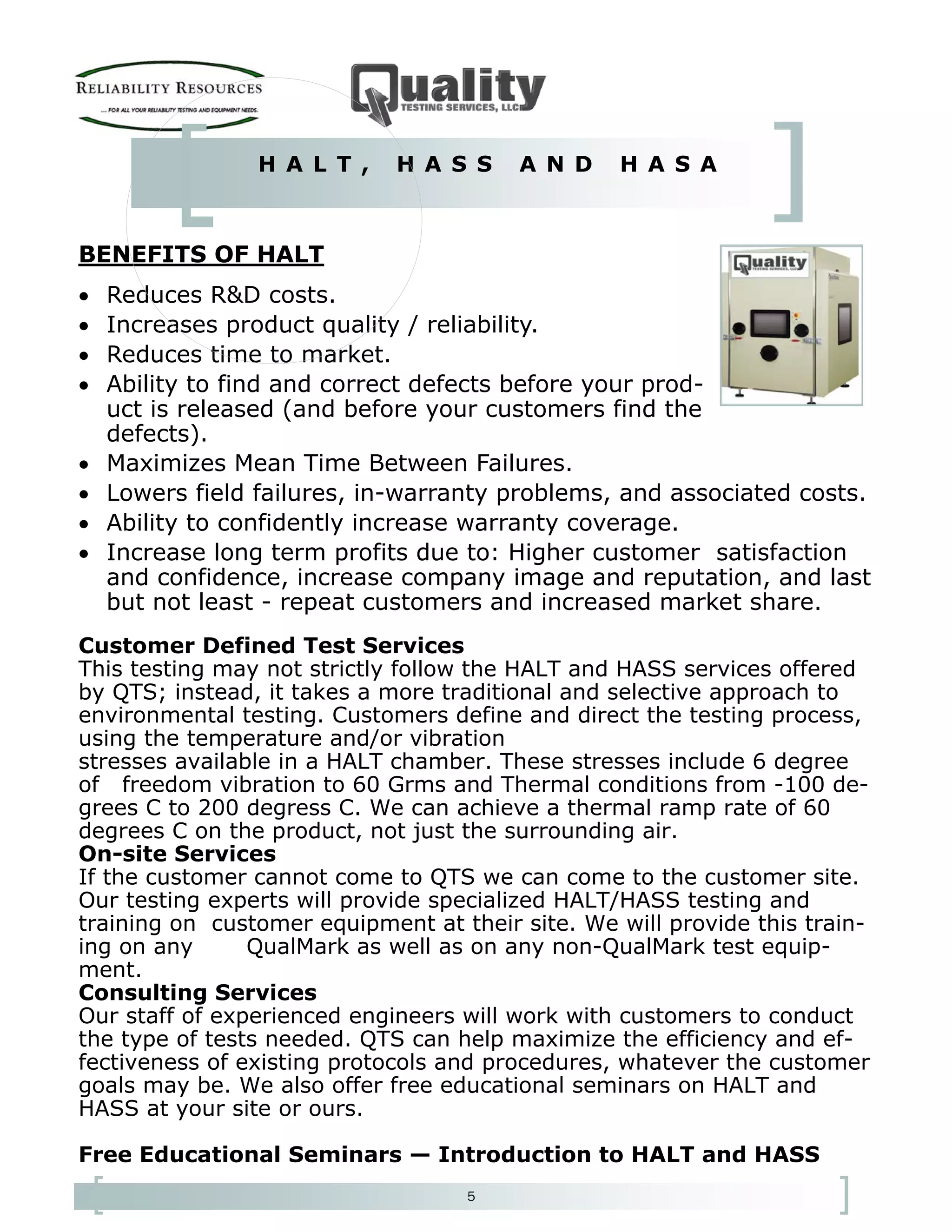 Reliability Resources Catalog | PDF