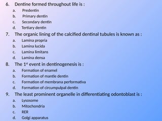 Dentinogenesis and their functional characterization.pptx