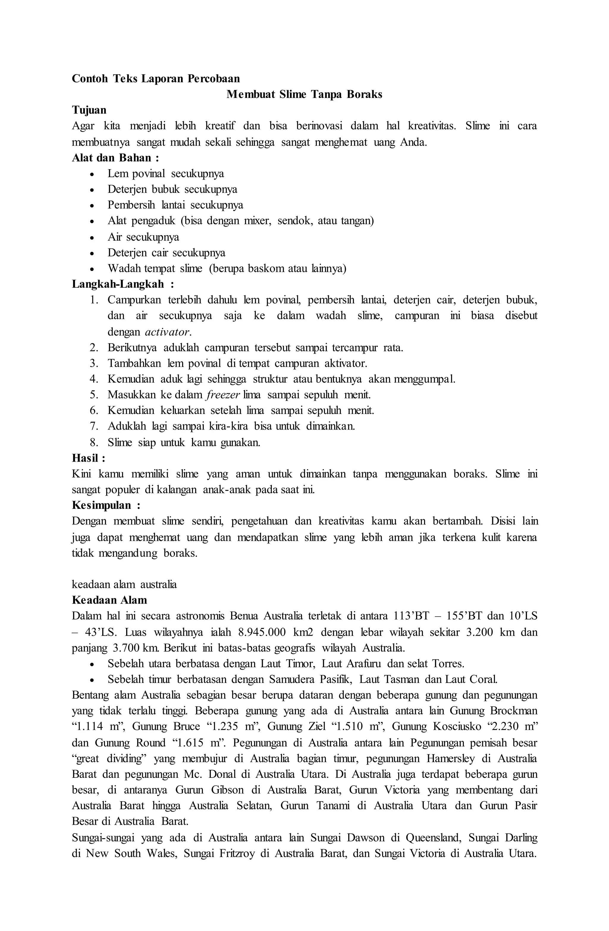 contoh-teks-laporan-percobaan | DOCX