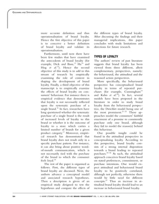 Antecedents and consequences of brand loyalty: An empirical study | PDF