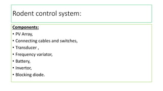 High frequency control for rodents | PPTX