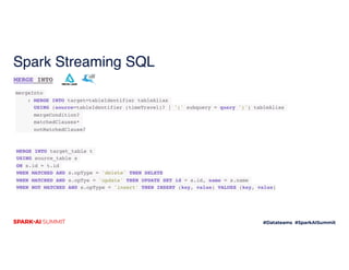 Simplify CDC Pipeline with Spark Streaming SQL and Delta Lake | PDF