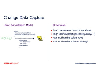 Simplify CDC Pipeline with Spark Streaming SQL and Delta Lake | PDF