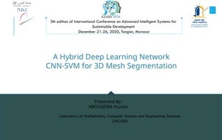Deep learning CNN-SVM for 3D mesh segmentation.pptx