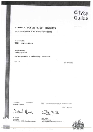 Level 3 Mechanical Engineering (Written) | PDF