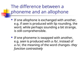 The sound pattern of language The sound pattern of language The sound ...