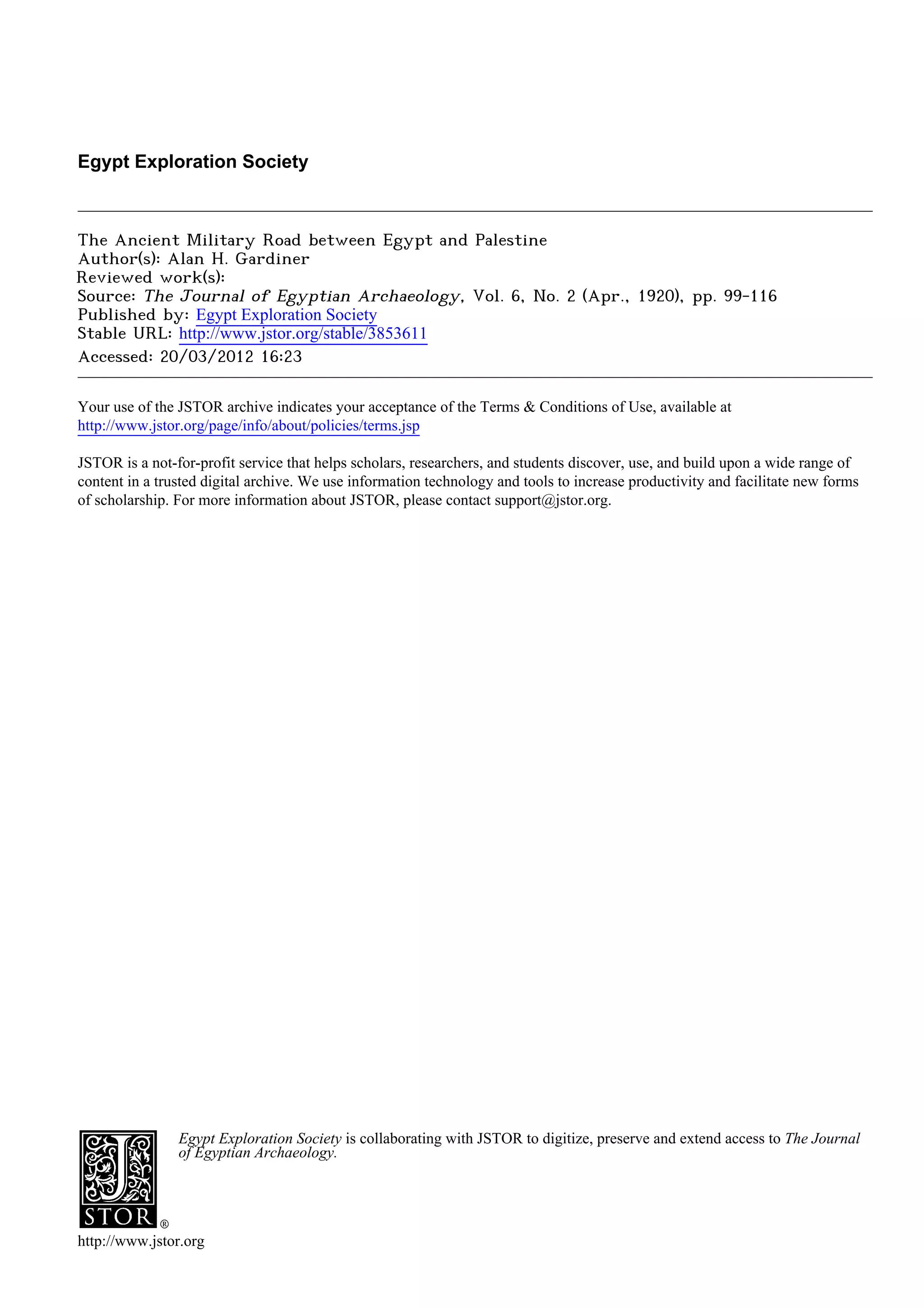 the oldest road in the world | PDF