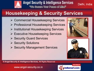 Housekeeping Management & Security Services by Angel Security & Intelligence Services, New Delhi ...