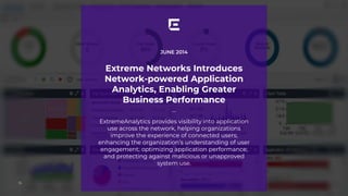 Extreme Networks Timeline 2021 | PPTX