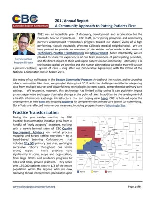 Colorado Beacon Annual Report 2011 | PDF | Medical Health