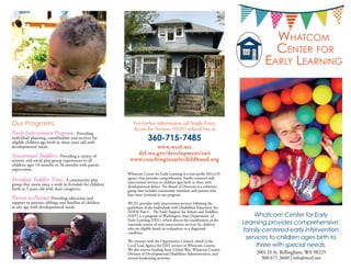 ELbrochure2015 | PDF | Daycare and Pre-School | Parenting