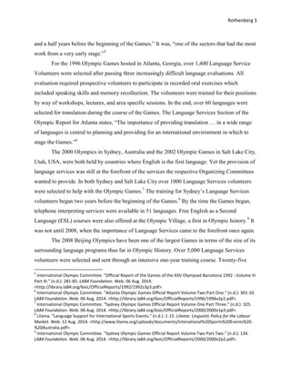 Olympic English Report | PDF