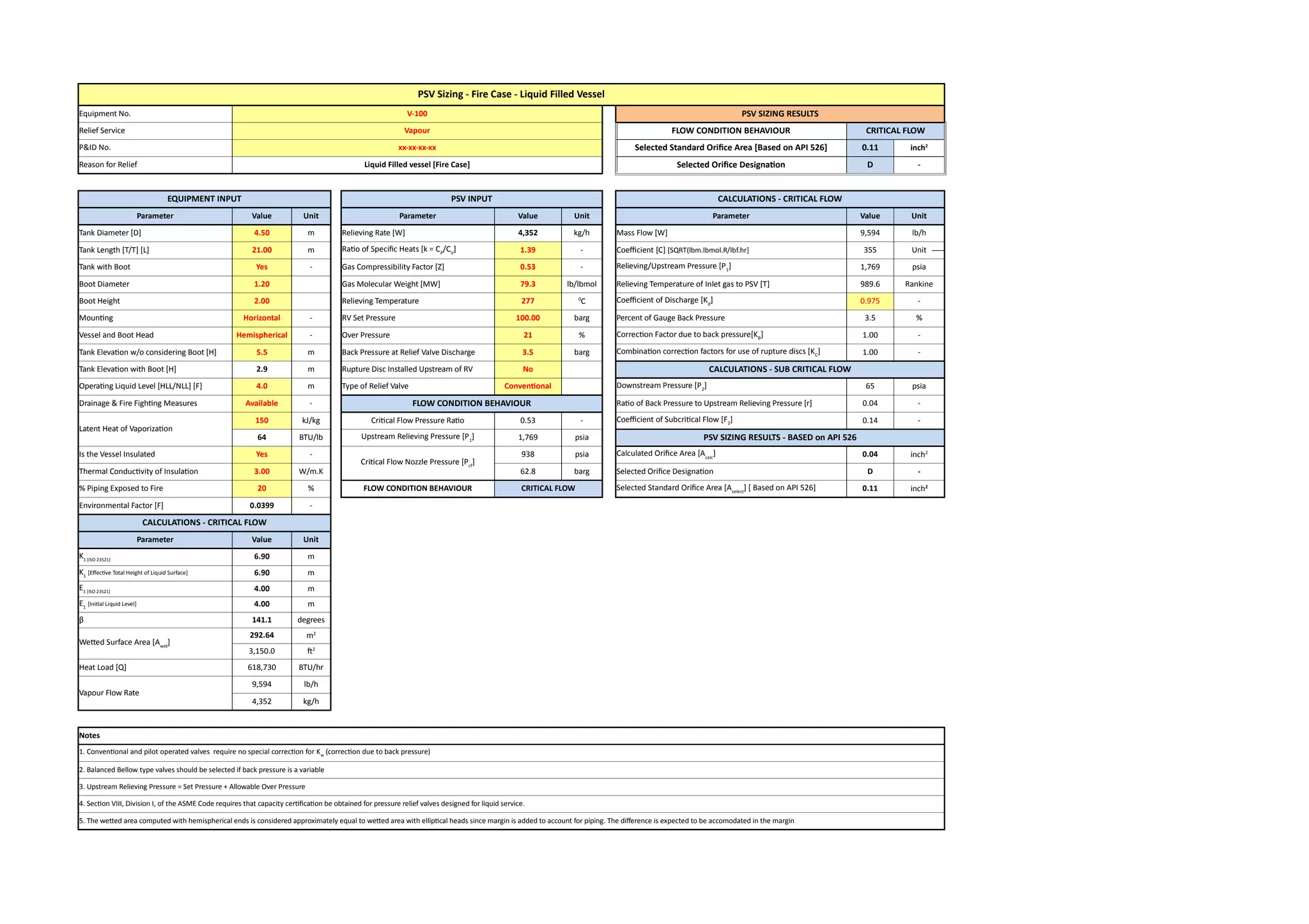 Psv Sizing Api Based Pdf
