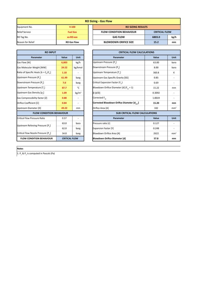 PSV Sizing - API Based | PDF | Physics | Science