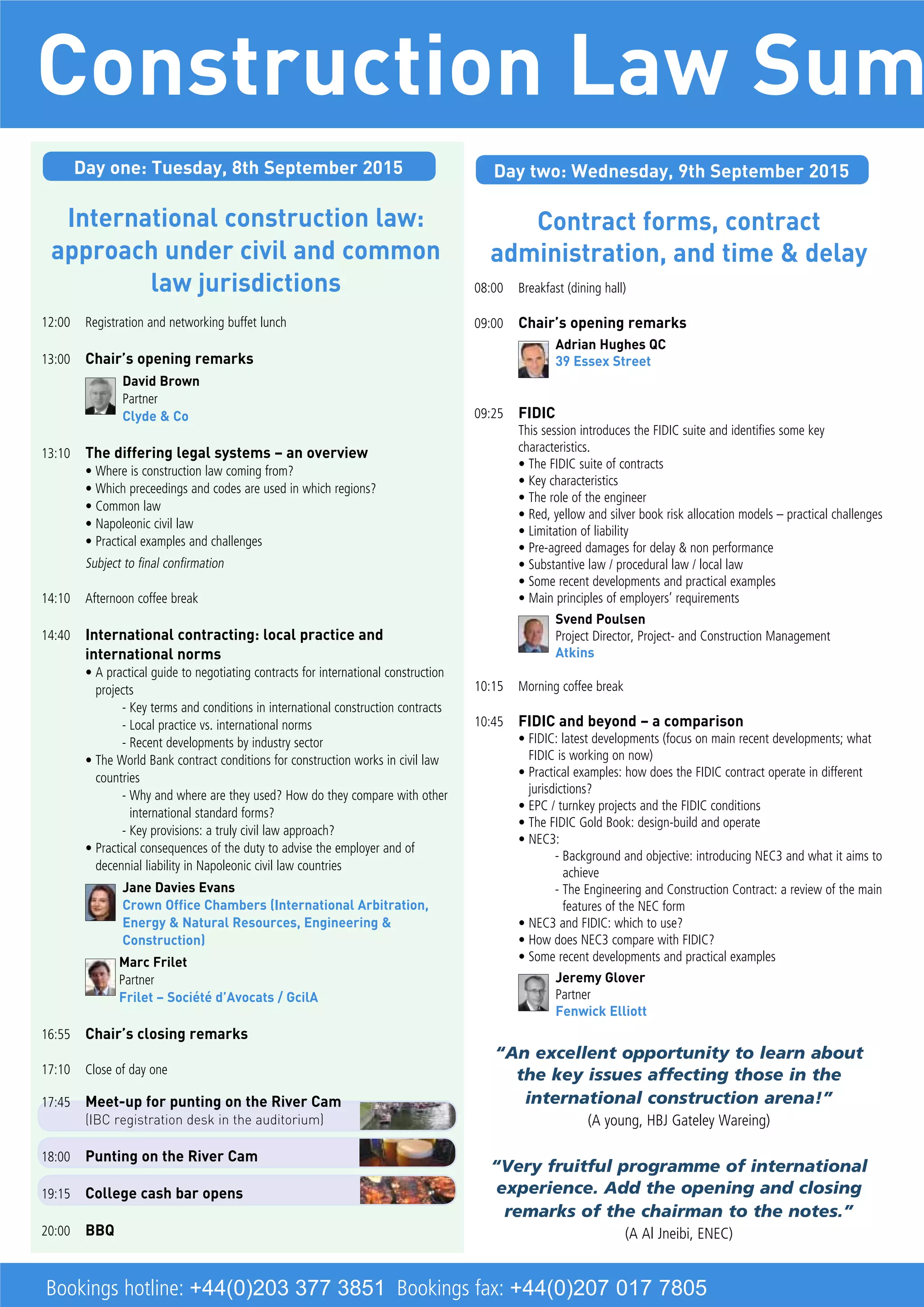IBC Legal's Construction Law Summer School | PDF