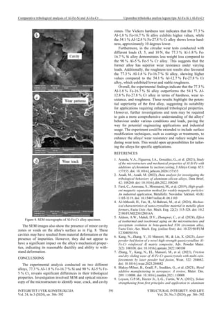 Comparative tribological analysis of Al-Fe-Si and Al-Fe-Cr based alloys | PDF