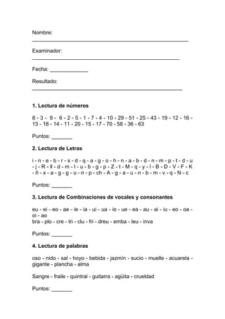 38605286 prueba-de-lectura-y-escritura | PDF
