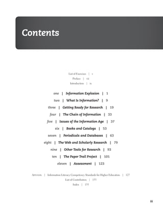 Teaching Information Literacy 50 Standards based Exercises for College ...