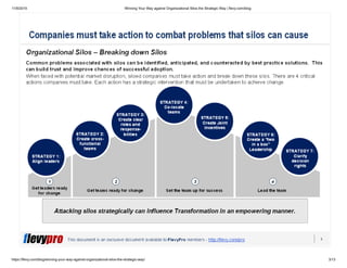[Whitepaper] Winning Your Way against Organizational Silos the ...