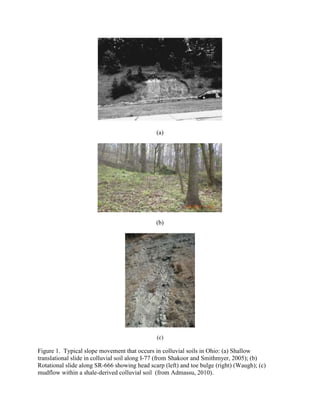 Characterizing Slope Stability of Colluvial Soils in Ohio using LiDAR ...