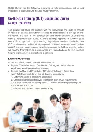 Brochure OJT-NEW-3 | PDF | Human Resources | Business