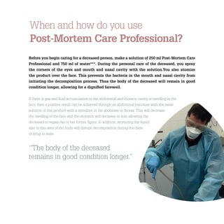 POST MORTEM CARE engels | PDF